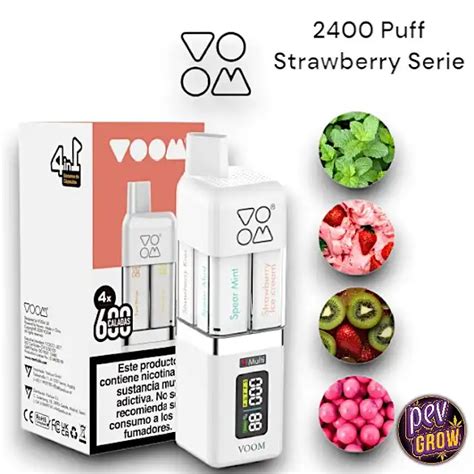 Refillable Vapes With Nicotine Multi Pod Voom 2400 Puffs 4 Flavors