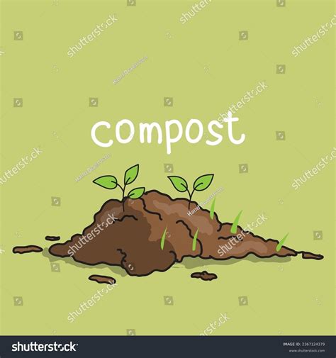 Organic Fertilizer Compost Life Cycle Infographic Stock Vector Royalty