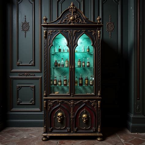 Free Illuminated Gothic Cabinet Image Gothic Cabinet Antique