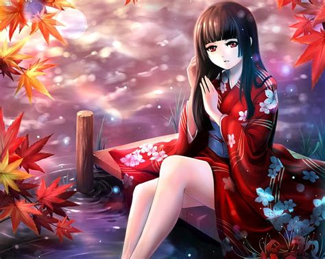 Kimono Anime Cherry Blossom