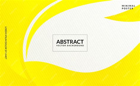 Premium Vector Abstract Yellow Curves Vector Background 3d Paper Art Style