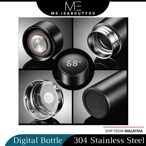 Fashion Smart Temperature Flask Led Display Vacuum Thermal Flask 500ml Insulation Bottle