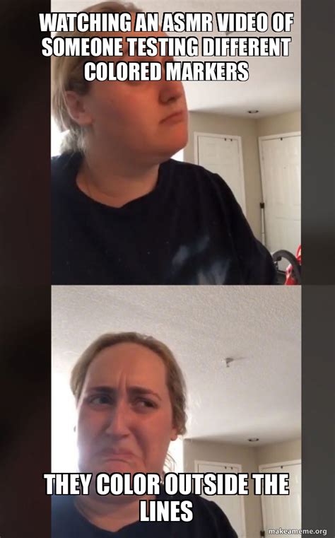 Watching An Asmr Video Of Someone Testing Different Colored Markers
