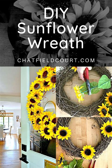 How To Make A Diy Sunflower Wreath For Your Summer Front Door In Under