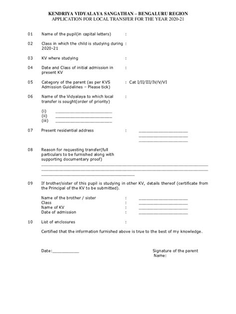 Fillable Online Bengaluru Region Application For Local Fax Email