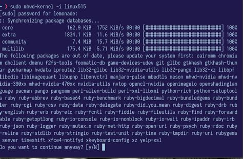 Kernel 518 Is Unsupported By The System Cannot Do A System Update And Cannot Install A New