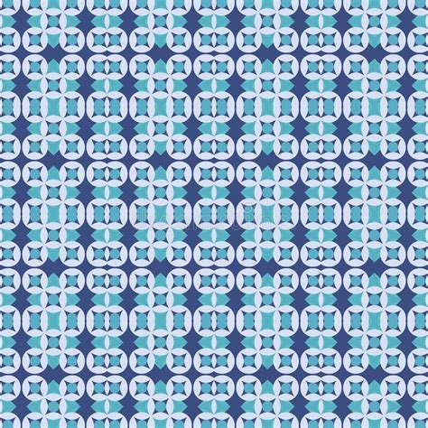 Seamless Geometric Vector Pattern With Abstract Ornament Stock Vector
