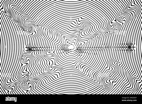 Abstract Curved Wavy Lines Pattern Vector Illustration Stock Vector Image And Art Alamy