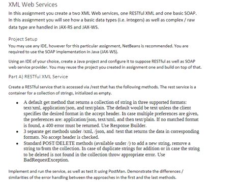 solved in this assignment you create a two xml web services