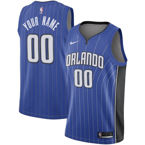 Nike Orlando Magic Royal Swingman Custom Jersey Icon Edition