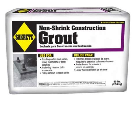 Next Sakrete Non Shrink Grout — A And A Stepping Stone