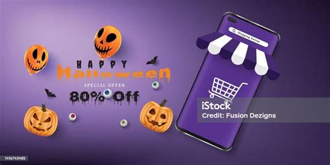 박쥐와 잭 O 랜턴 호박 치료 또는 트릭 재미있는 파티 축하 배경과 할로윈 판매 프로모션 배너 광고 웹 소셜 미디어를위한 디자인 템플릿 벡터 일러스트 레이 션 10월에 대한
