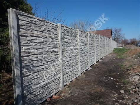 Plotový Betonový Sloupek Průběžný Hladký 15m Přírodní Dsk Stavebniny