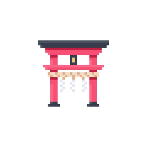 Japanese Gate Pixel Art At Jose Warner Blog