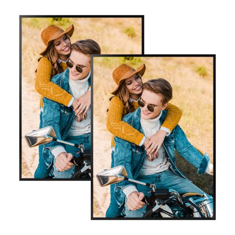 Wayfair Basics® Drennon Poster Frame Without Mat Metal Picture Frame With Plexiglass Wall