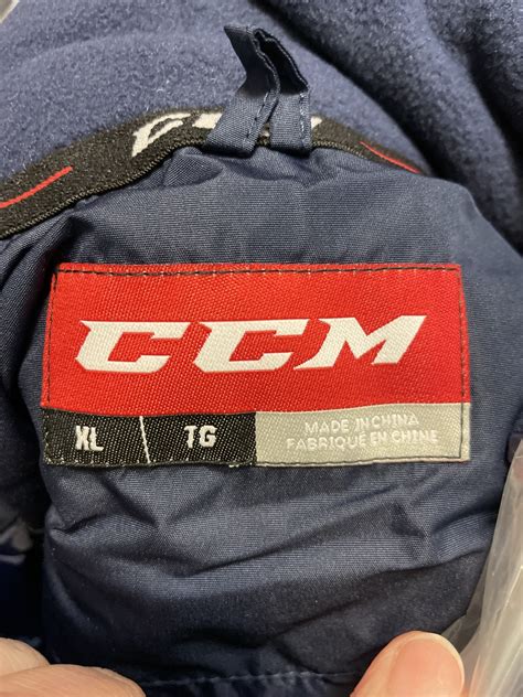 New Ccm Team Winter Jacket Navy Blue Sr Xl Sidelineswap