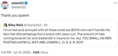 Riley Reid Defends Adam And Lena The Plug Adam S Wife Cucks Him Lena The Plug S Video