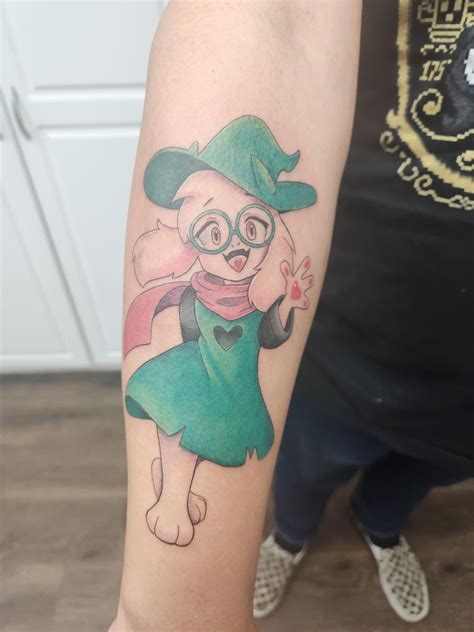First Tat Ralsei Deltarune By Juan Gilfu At New Wave Tattoo Georgetown Tx R Tattoos