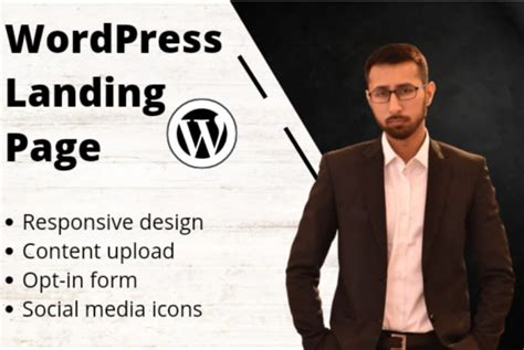 create responsive wordpress landing page design or elementor landing