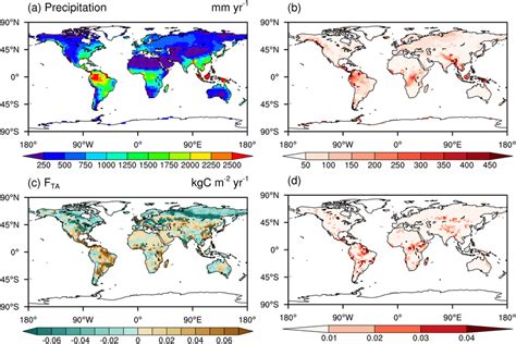 Averages A And Standard Deviations B Of Annual Precipitation Mm