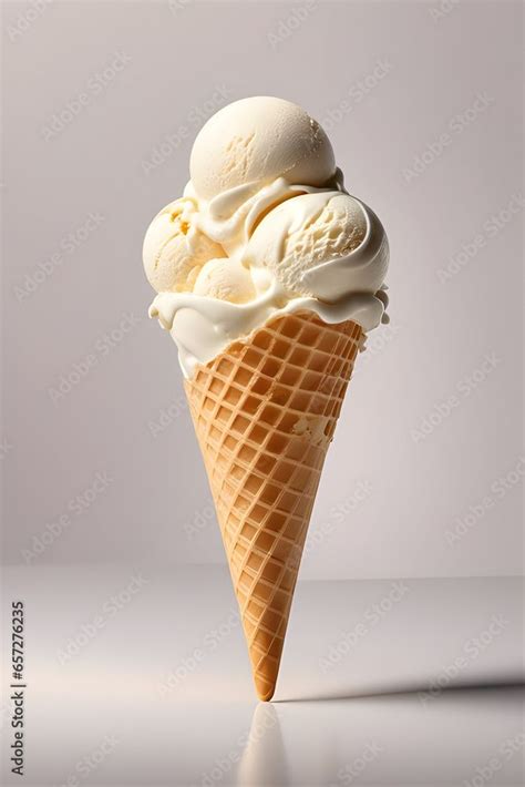 Vanilla Ice Cream Cone Ice Cream Photography Vanilla Ice Cream Ice