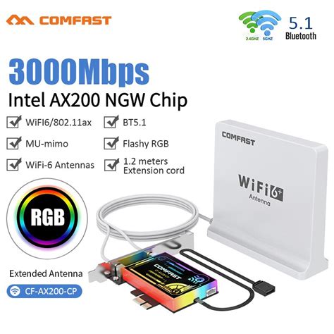 Wifi 6 3000mbps Intel Ax200 Bluetooth 5 1 Pcie Ada Vicedeal
