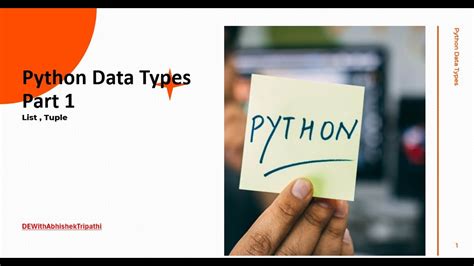 python complete tutorial part 1 list and tuple youtube