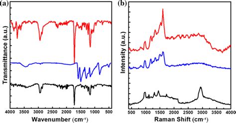 A Ftir And B Raman Spectra Of The Hierarchical Pcl Pani Core Shell Download Scientific Diagram