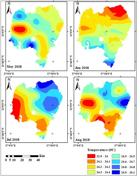 Spatiotemporal Distribution Of Water Temperature 0 C Over The Download Scientific Diagram