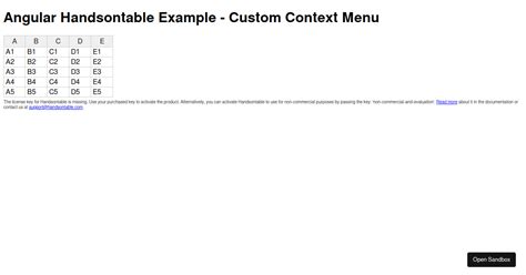 Handsontableangular Examples Codesandbox