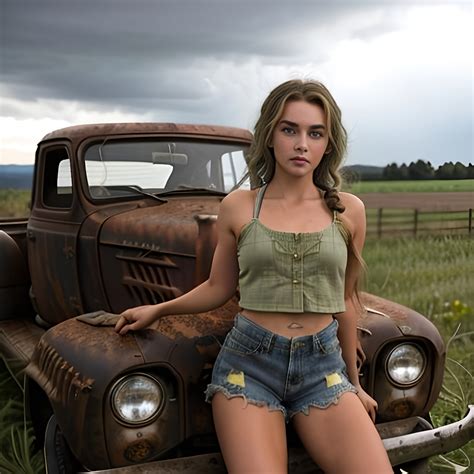 Create The Image Of A Gorgeous Young Adult Hillbilly