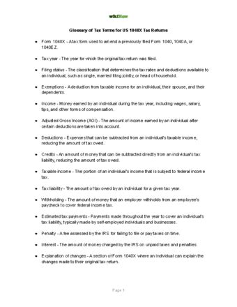 Ways To Fill Out A US X Tax Return WikiHow Life