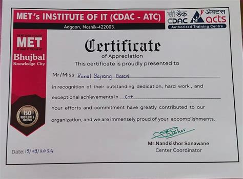 kunal gosavi on linkedin pgdac cdac cpp advanced techjourney oop