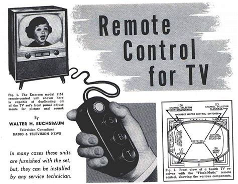 First Tv Remotes Made Sedentary Lifestyle A Click Away