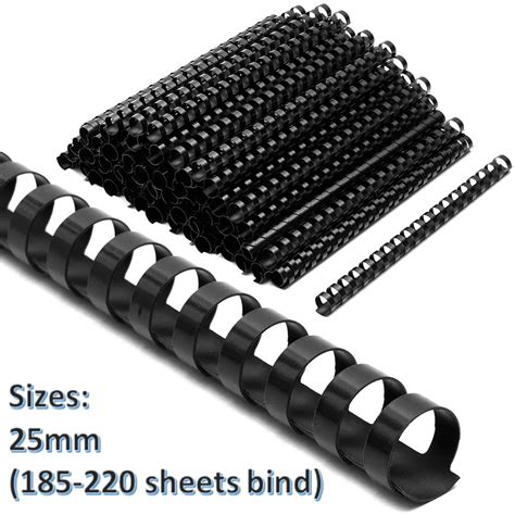 Plastic Comb Binding Binding Comb Ring Plastik Comb Binding Black Red Green Blue Yellow