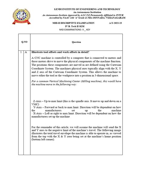 Cnc Mid 2 Key Pdf Control Theory Cartesian Coordinate System