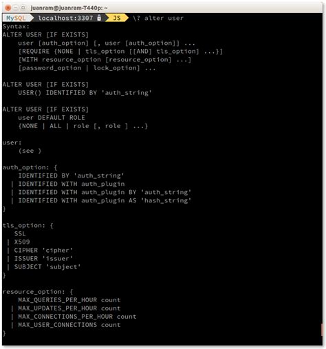 MySQL Getting Help In MySQL Shell