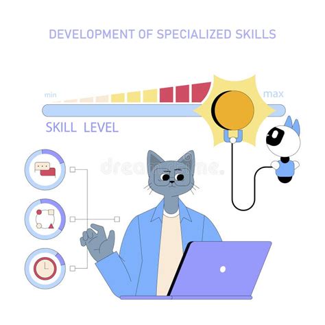 Ai Assistant For Work Flat Stock Illustration Illustration Of