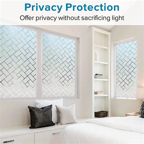 Window Privacy Film Frosted Glass Sun Blocking Heat Control Temu