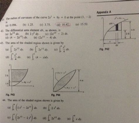 Solved The Radius Of Curvature Of The Curve 2x 2 9y 0 At
