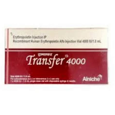 Erythropoietin Injection Bp 4000 Iu Latest Price Manufacturers And Suppliers