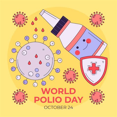 Free Vector Hand Drawn World Polio Day Illustration