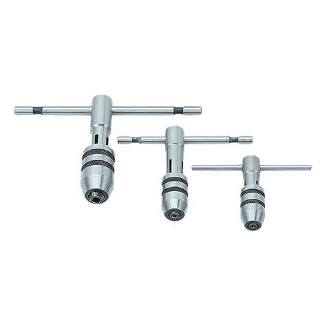 Tap Handle Tool 3 Piece T Handle Tap Wrench Set Manual Threading Tool