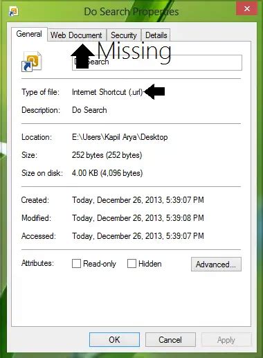 Target Of Internet Shortcut Is Not Valid Error For Internet Explorer