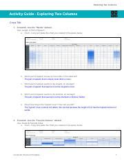 Unit 9 Lesson 4 Activity Guide Exploring Two Columns Pdf