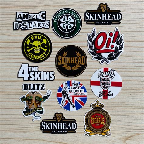 Jual Stiker Pack Band Skinhead Oi Street Punk Rock Shopee Indonesia