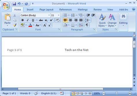 Ms Word 2007 Create A Template From A Blank Document