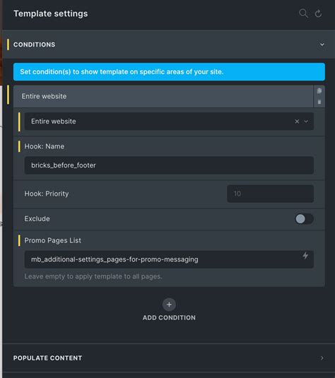 Custom Template Conditions Field Not Set In The Scores Hook How To