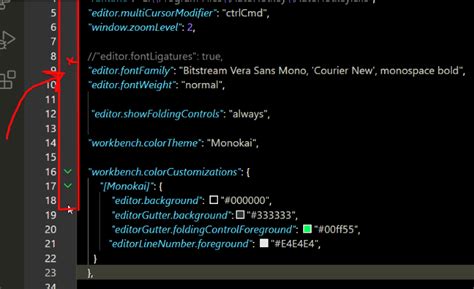 Folding Provide EditorGutter FoldingControlBackground Issue Microsoft Vscode