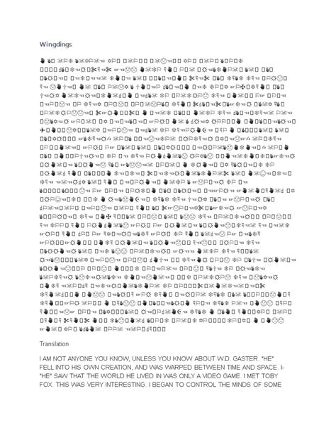 Wingdings Translator Template Convert Text To Wingdings Prince People Asriel